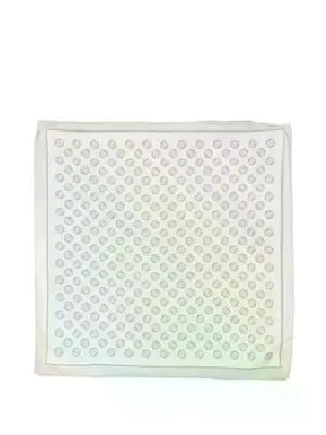 Tagliatore Polka-dot Pocket Square - White