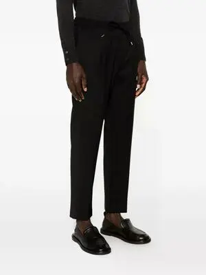 BRIGLIA 1949 Drawstring Trousers - Black