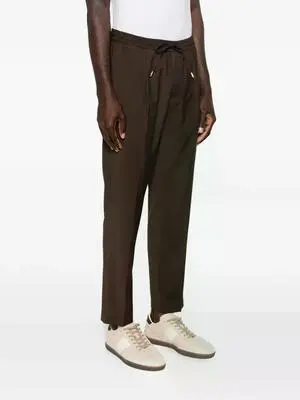 BRIGLIA 1949 Drawstring Trousers - Brown