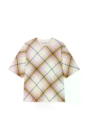 Eric Bompard Tartan-print T-shirt - Neutrals