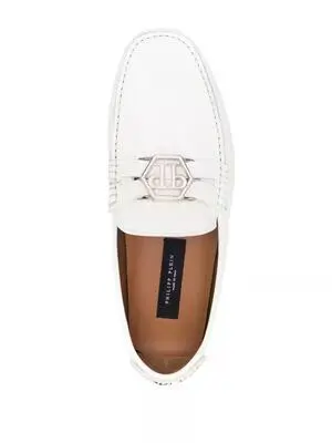 Philipp Plein Logo Moccasin Loafers