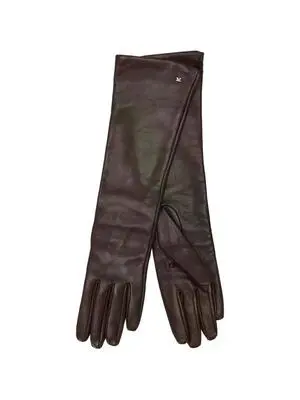 Max Mara Logo-detail Gloves - Brown