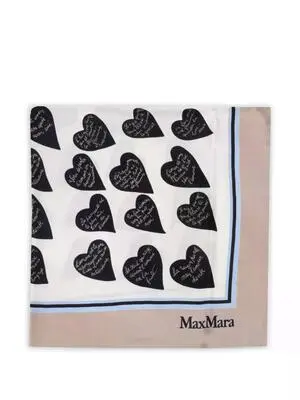 Max Mara Heart-print Scarf