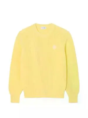 Lacoste Logo-patch Sweater - Yellow