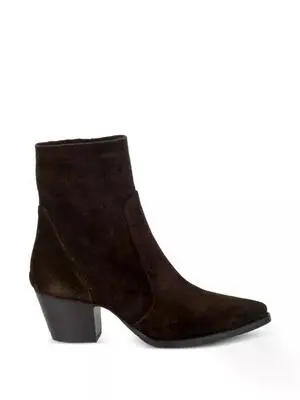 IMMA Pointed Suede Boots - Brown