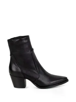 IMMA Pointed Ankle Boots - Black