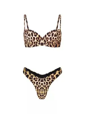 NOIRE SWIMWEAR Leopard Bikini - Neutrals
