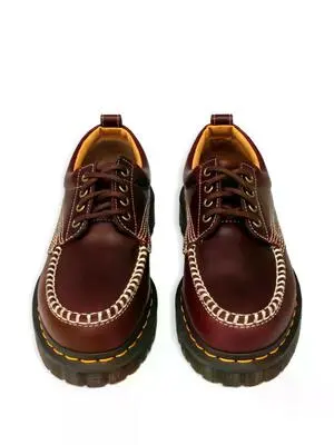 Dr. Martens Lowell Contrast-stitch Lace-up Derby Shoes - Brown
