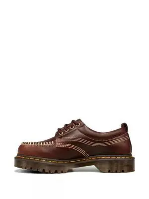 Dr. Martens Lowell Contrast-stitch Lace-up Derby Shoes - Brown