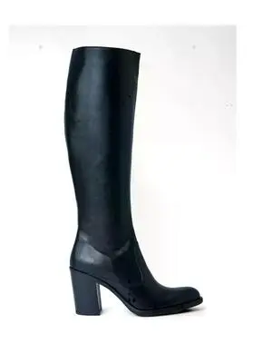 Chloé 80mm Leather Knee-high Boots - Black