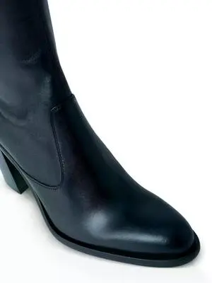 Chloé 80mm Leather Knee-high Boots