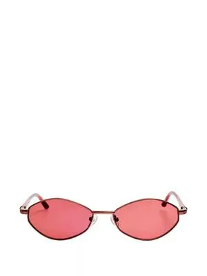 Jacquemus Geometric Frame Sunglasses - Red