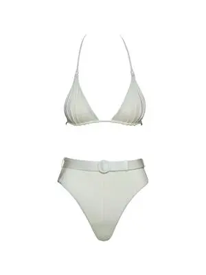 NOIRE SWIMWEAR Belted Bikini - Neutrals