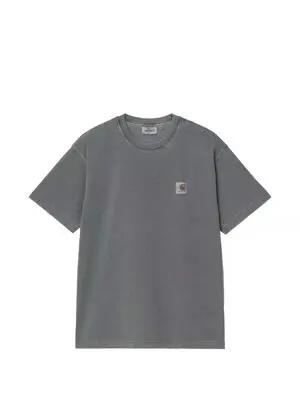 Carhartt Work In Progress Ss Nelson Logo-patch T-shirt - Grey