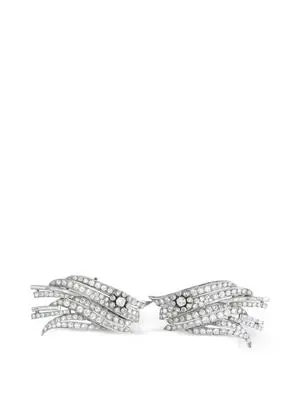 LB EXCLUSIVE Diamond Wings-design Brooch - Silver