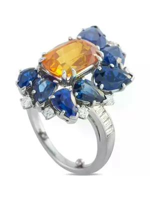 LB EXCLUSIVE Diamond Sapphire Ring - Silver