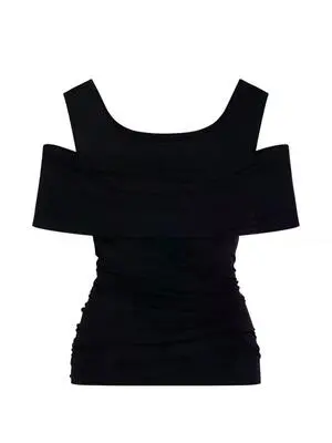 MARANT ETOILE Cold-shoulder Top - Black
