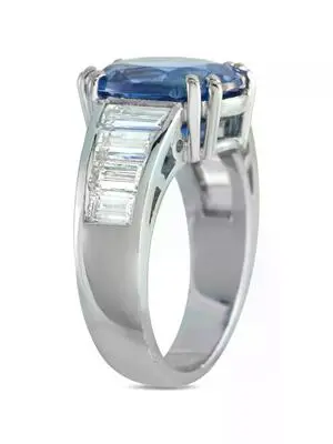 LB EXCLUSIVE Diamond Sapphire Ring - Silver