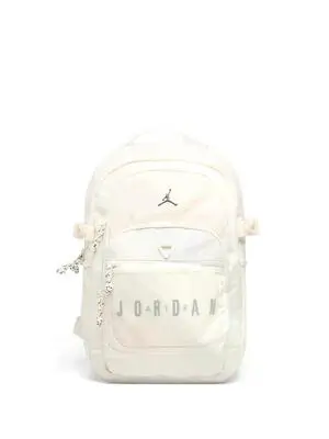 JORDAN Logo-detail Panelled Backpack - Neutrals