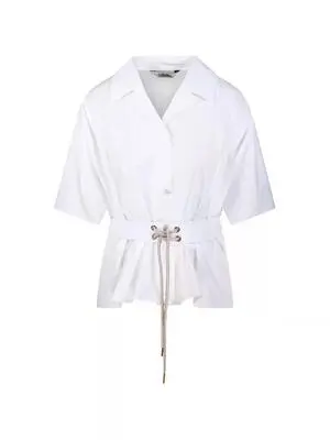 Max Mara Smmcarisma Belted Shirt - White
