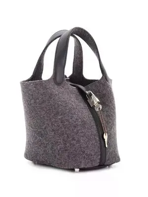 Hermès Picotin Lock Pm Bucket Bag Felt With Leather