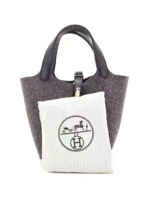 Hermès Picotin Lock Pm Bucket Bag Felt With Leather