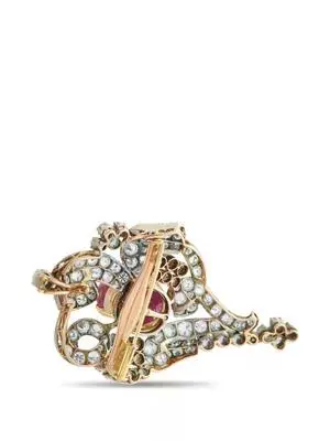 LB EXCLUSIVE Ruby And Diamond Brooch