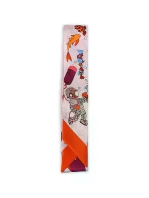 Gucci Cartoon-print Scarf - Pink