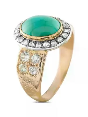 LB EXCLUSIVE Turquoise Diamond Ring - Gold