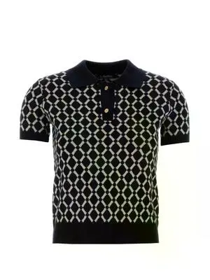 Max Mara Patterned Polo Shirt - Blue
