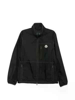Moncler Zip Logo-patch Jacket - Black