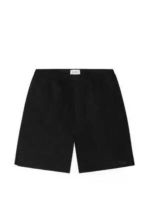 LES DEUX Raphael Elastic-waist Shorts - Black