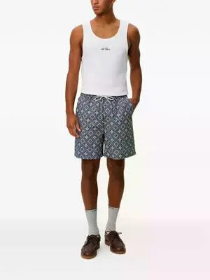 LES DEUX Harry Arabesque Drawstring Shorts