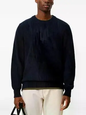 LES DEUX Gary Ribbed Crew-neck Sweater