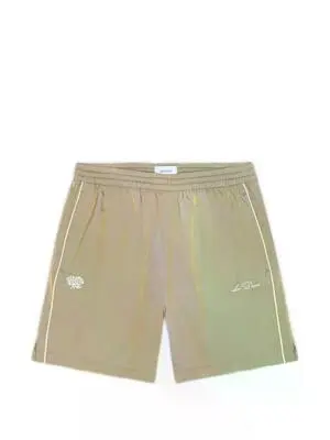 LES DEUX Smith Logo-embroidery Shorts - Neutrals
