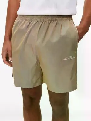 LES DEUX Smith Logo-embroidery Shorts - Neutrals