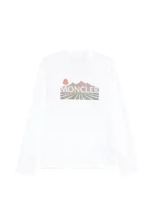 Moncler Graphic Long-sleeves T-shirt - White