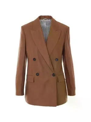 Brunello Cucinelli Double-breasted V-neck Jacket