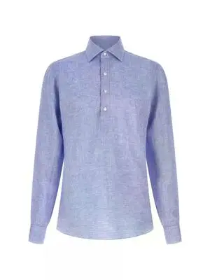 BORRIELLO NAPOLI Button-placket Shirt - Blue