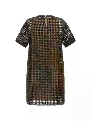 Brunello Cucinelli Sequinned Mesh Dress