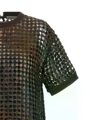 Brunello Cucinelli Sequinned Mesh Dress