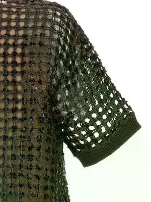 Brunello Cucinelli Sequinned Mesh Dress