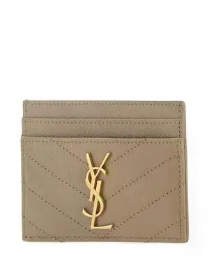 Saint Laurent Cassandre Leather Card Holder