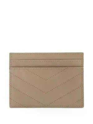 Saint Laurent Cassandre Leather Card Holder