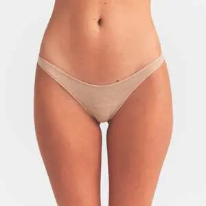 SKIMS Everyday Cotton Bikini - Clay Heather