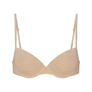 SKIMS Everyday Cotton T Shirt Bra - Clay Heather