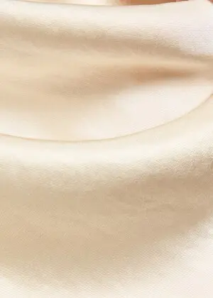Vince Draped Scarf-effect Satin Top