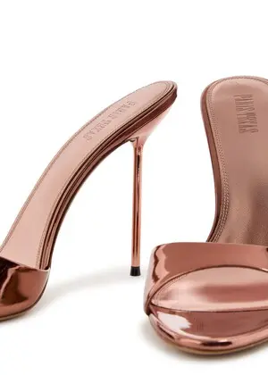 Paris Texas Lidia 105 Metallic Leather Mules