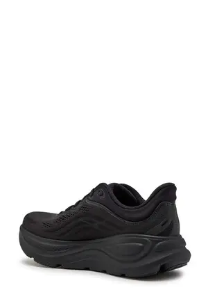 HOKA® Bondi 9 Jacquard Mesh-knit Sneakers - Black