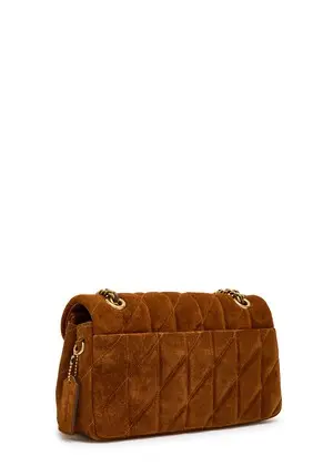 COACH Tabby 26 Quilted Suede Shoulder Bag - Brown